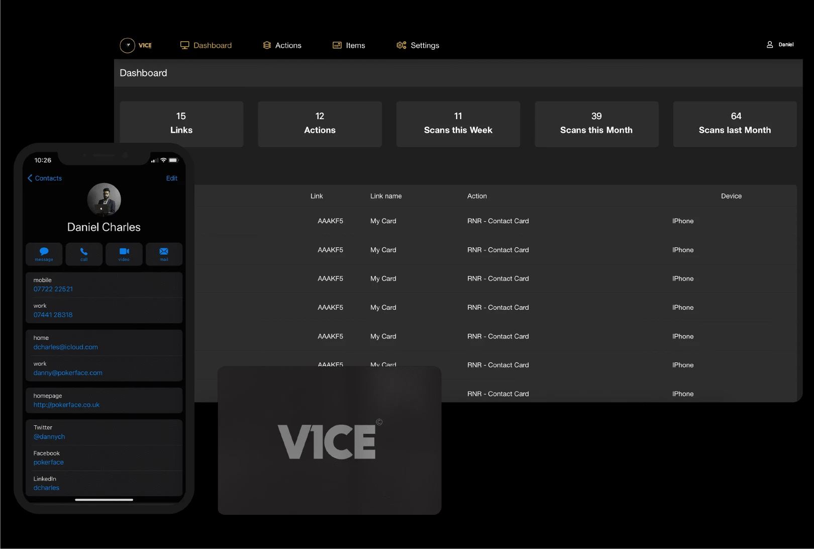 Contactless business cards V1CE | Digital Marketing Agency